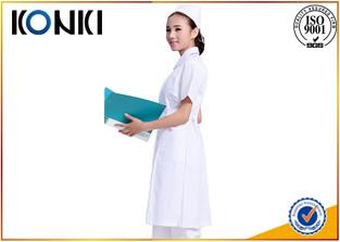 China Anti Chlorine White Medical Medical Scrubs And Uniforms , Pink Female Nurse Uniform for sale