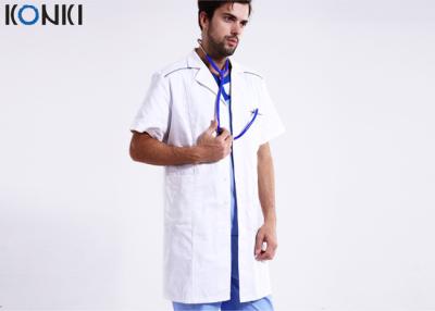 China Custom Medical Scrubs Uniforms , White Doctor Lab Coat For Man / Women for sale