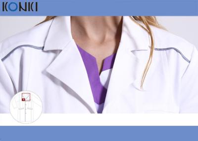 China Custom Medical Scrubs Uniforms , White Doctor Lab Coat For Man / Women for sale