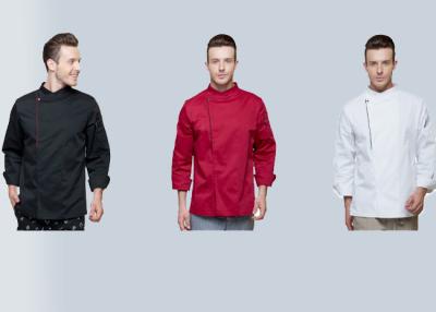 China Long Sleeve Western Style Hotel Chef Uniform / White Chef Coat for sale