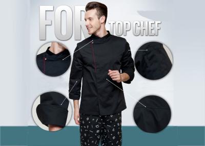 China Long Sleeve Western Style Hotel Chef Uniform / White Chef Coat for sale