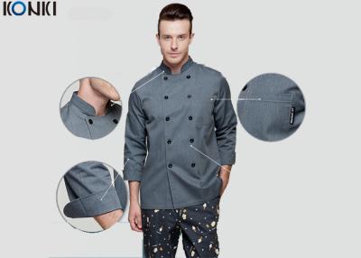 China Personalized Chef Cook Uniform Clothes , Slim Fit Double Breasted Suit for sale
