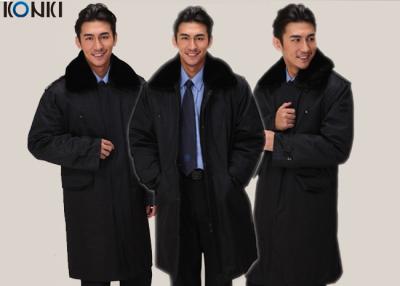 China Winter Security Guard Uniform Coat / Wind Resistant Coat With Two Pieces Set for sale