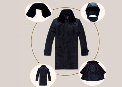 China Winter Security Guard Uniform Coat / Wind Resistant Coat With Two Pieces Set for sale