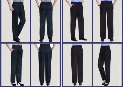 China Polyester Cotton Womens / Mens Black Pants For Security Guard Clothing for sale
