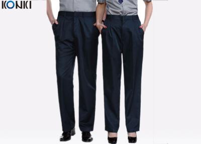China Polyester Cotton Womens / Mens Black Pants For Security Guard Clothing for sale