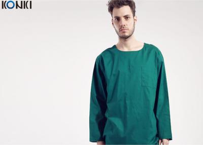 China Long Sleeves Medical Scrubs Uniforms Surgical Gown With Round Neck for sale