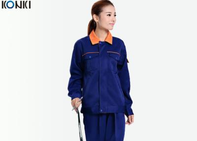 China Cool Mechanic Uniform Shirts With Long Jacket And Dark Blue Pants for sale