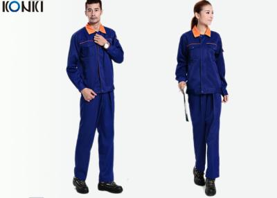 China Cool Mechanic Uniform Shirts With Long Jacket And Dark Blue Pants for sale