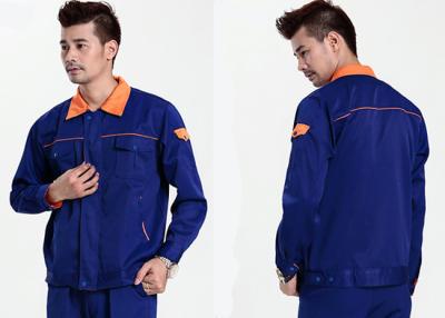 China Cool Mechanic Uniform Shirts With Long Jacket And Dark Blue Pants for sale