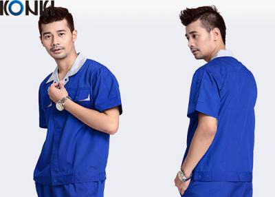 China Blue Wear Work Trousers Custom Comfortable Work Uniform For Electrician / Worker for sale