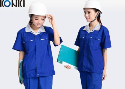 China Blue Wear Work Trousers Custom Comfortable Work Uniform For Electrician / Worker for sale