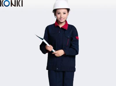 China Contrast Color Industrial / Factory Workwear Sets 100% Cotton Mens Workwear for sale