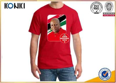 China Custom T Shirt Printing Polyester / Cotton Election Campaign T Shirts O Neck for sale