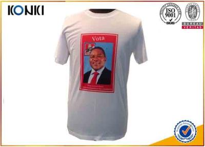 China Custom T Shirt Printing Polyester / Cotton Election Campaign T Shirts O Neck for sale