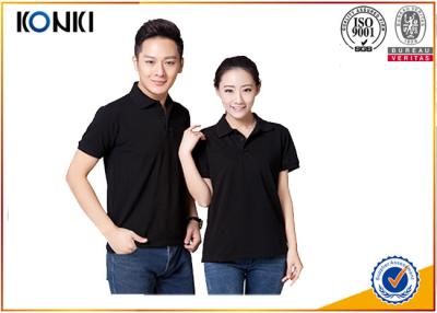 China Cotton / Polyester Golf Polo Shirt Knitted Mens Custom Printed Polo Shirts for sale