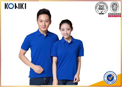 China Cotton / Polyester Golf Polo Shirt Knitted Mens Custom Printed Polo Shirts for sale