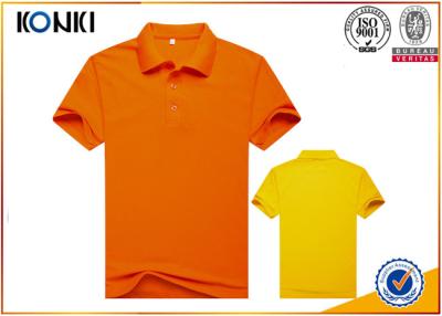 China Men Colorful Custom Polo Shirt With Heat Transfer / Silk Screen Print Logo for sale