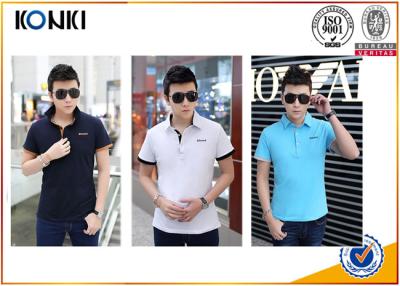 China Men'S Fashion Custom Polo Shirt / Embroidery Polo Shirt Contrast Color Neck for sale
