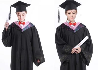 China wholesale graduation gowns and mortar board black gowns from China clothing factory for sale