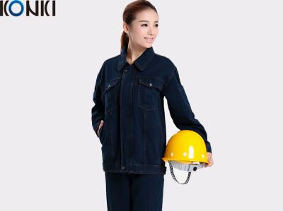China Winter workwear uniform For industrial workers durable denim fabric  work suit for sale