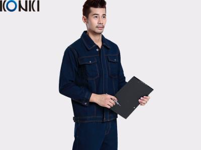 China Winter workwear uniform For industrial workers durable denim fabric  work suit for sale
