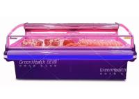China LED Light Open Display Cooler Butcher Equipment Deli Refrigerator For Meat Shop for sale