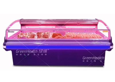 China LED Light Open Display Cooler Butcher Equipment Deli Refrigerator For Meat Shop for sale