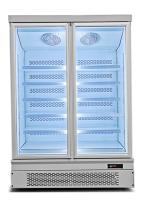 China Automatic Rebound Glass Door Commercial Upright Freezer Rapid Cooling for sale