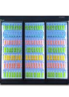 China High Transparency Glass Door Top Flat Commercial Drink Coolers For Shop for sale