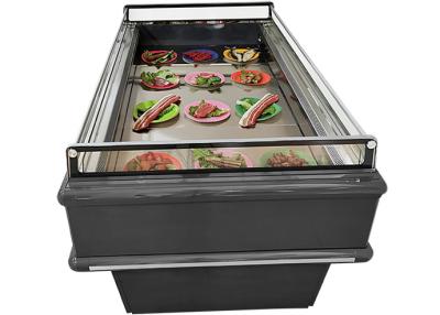 China OEM Supermarket Island Refrigerator Freezer For Seafood / Fruit / Vegetable for sale