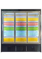 China Silent Running Multideck Glass Door Fridge Commercial Display Refrigerator For Drinks for sale