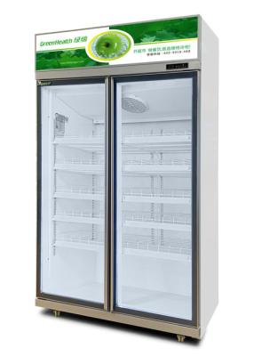 China Customization Low E Glass Upright Commercial Beverage Cooler Rapid Cooling for sale