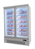 China Energy-Saving Upright Food Display Freezer with Fan Cooling and Adjustable Shelves for Supermarkets for sale