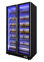 China Commercial Beverage Display Refrigerator with Custom LED Lighting, Self-Closing Door, and Danfoss/Embraco Compressor for sale