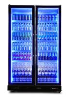 China Commercial Beverage Display Refrigerator with Custom LED Lighting, Self-Closing Door, and Danfoss/Embraco Compressor for sale