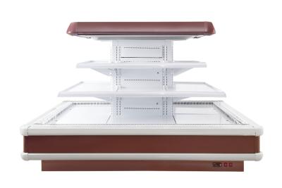 China Green & Health Upright Vertical Multideck Open Chiller For Milk In Supermarket for sale