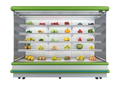 China Stainless Steel Multideck Open Chiller 4 Layers 3000mm With Air Curtain for sale