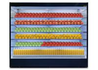 China Air Curtain Multideck Open Chiller Store Fruit Display Refrigerator for sale