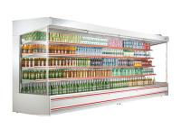 China Remote System Fan Cooling Open Multideck Chiller For Supermarket / Commercial Place for sale