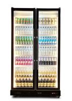 China Light Luxury Cold Beverage Display Chiller Beer 2 Or 3 Door Display Fridge for sale