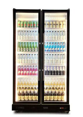 China Light Luxury Cold Beverage Display Chiller Beer 2 Or 3 Door Display Fridge for sale