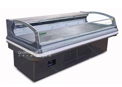 China Open Meat Showcase Chiller For Hypermarket Food Grade Stainless Steel for sale