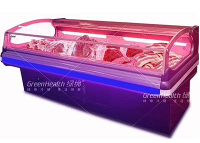 China Dynamic Cooling Meat Display Fridge Big Capacity Plug In System for sale
