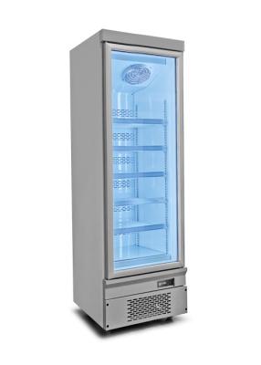 China Five Shelves Display Fridge Upright Glass Door Freezer 1 Door for sale