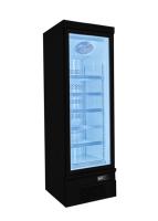 China Commercial Glass Door Freezer with 5-Layer Adjustable Shelves Tempered Glass Door and Fan-Cooled System for sale
