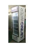 China Commercial Glass Door Freezer with 5-Layer Adjustable Shelves Tempered Glass Door and Fan-Cooled System for sale