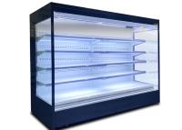China Customized Drinks Open Display Refrigerator R404a Vegetable And Fruits Cooler for sale