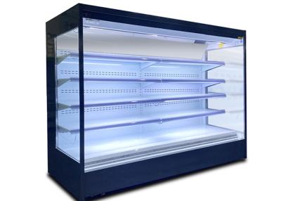 China Customized Drinks Open Display Refrigerator R404a Vegetable And Fruits Cooler for sale