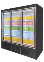 China Upright Supermarket Multideck Open Chiller Frost Free With Sliding Glass Doors for sale
